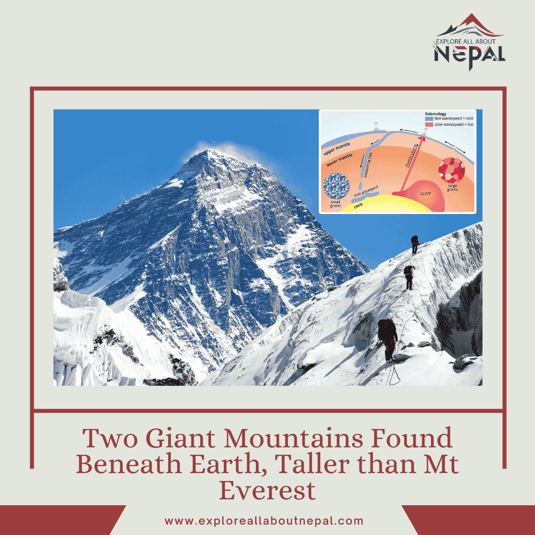 Two Giant Mountains Found Beneath Earth, Taller than Mt Everest